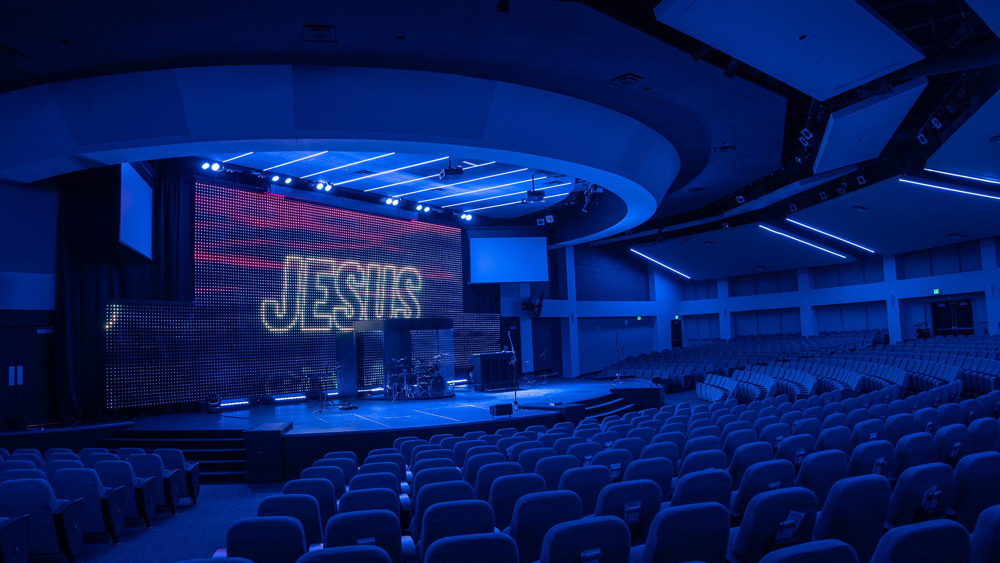 DIY Pixel Grid Wall for Churches (Generations Church)